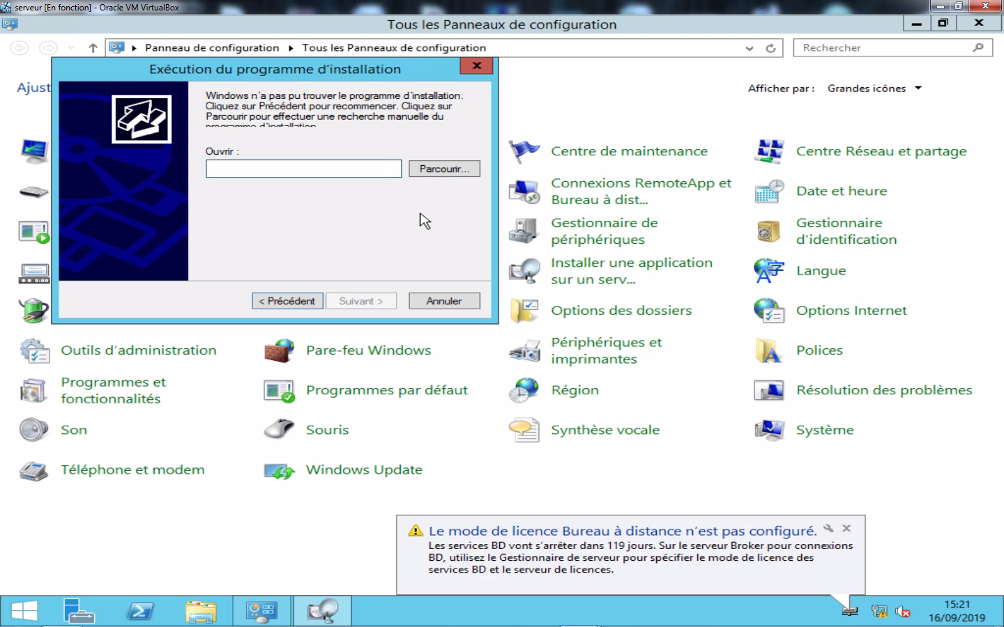 Configuration serveur