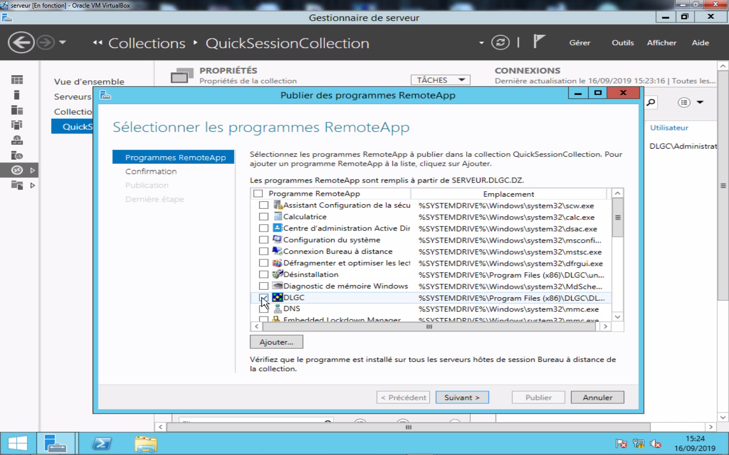 Configuration serveur